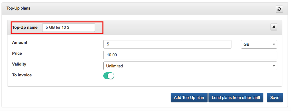 Internet data cap in Splynx