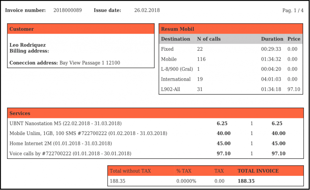 Voice billing in Splynx