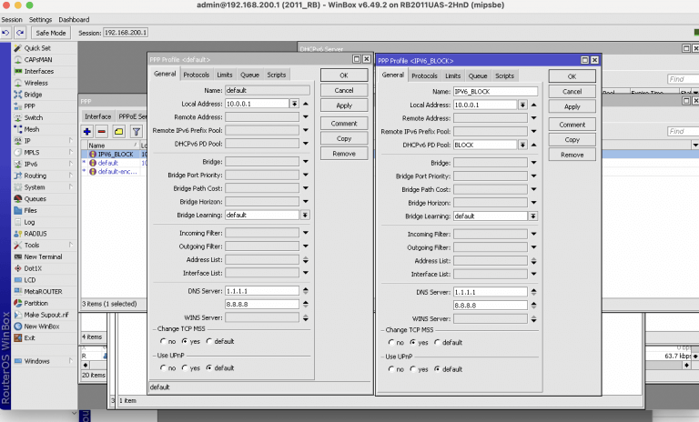 How to configure Mikrotik IPv6