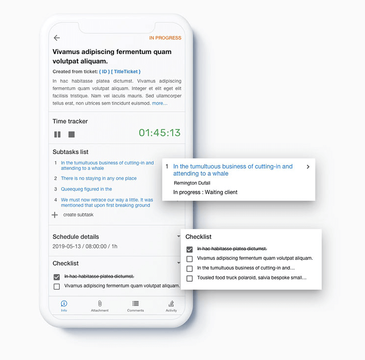 Mobile scheduling app