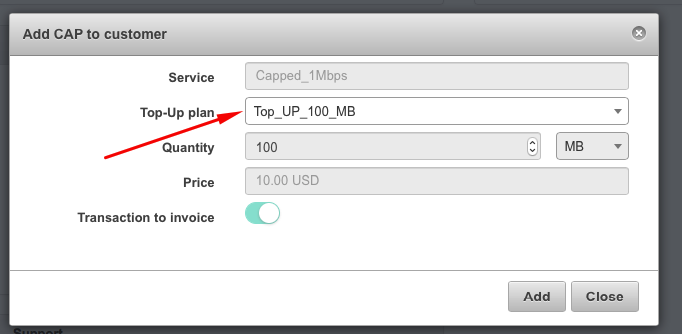 Data Top-Ups and Related Information | Splynx