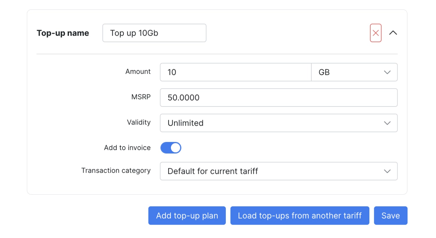 Data Top-Ups and Related Information | Splynx