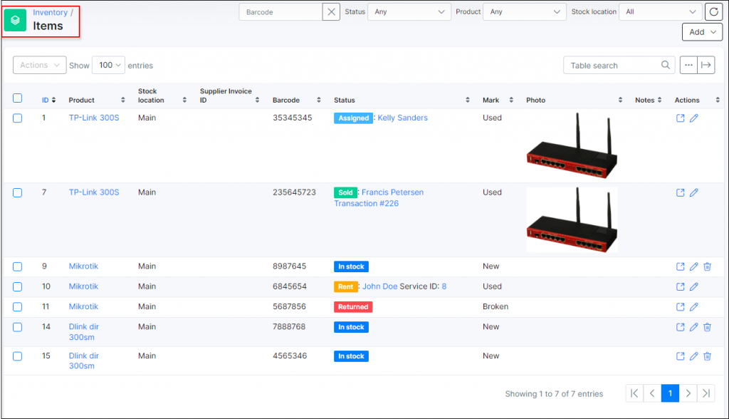 Implementing an effective inventory management system for ISP