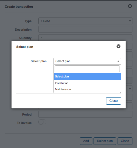 Custom prepaid billing and one-time services