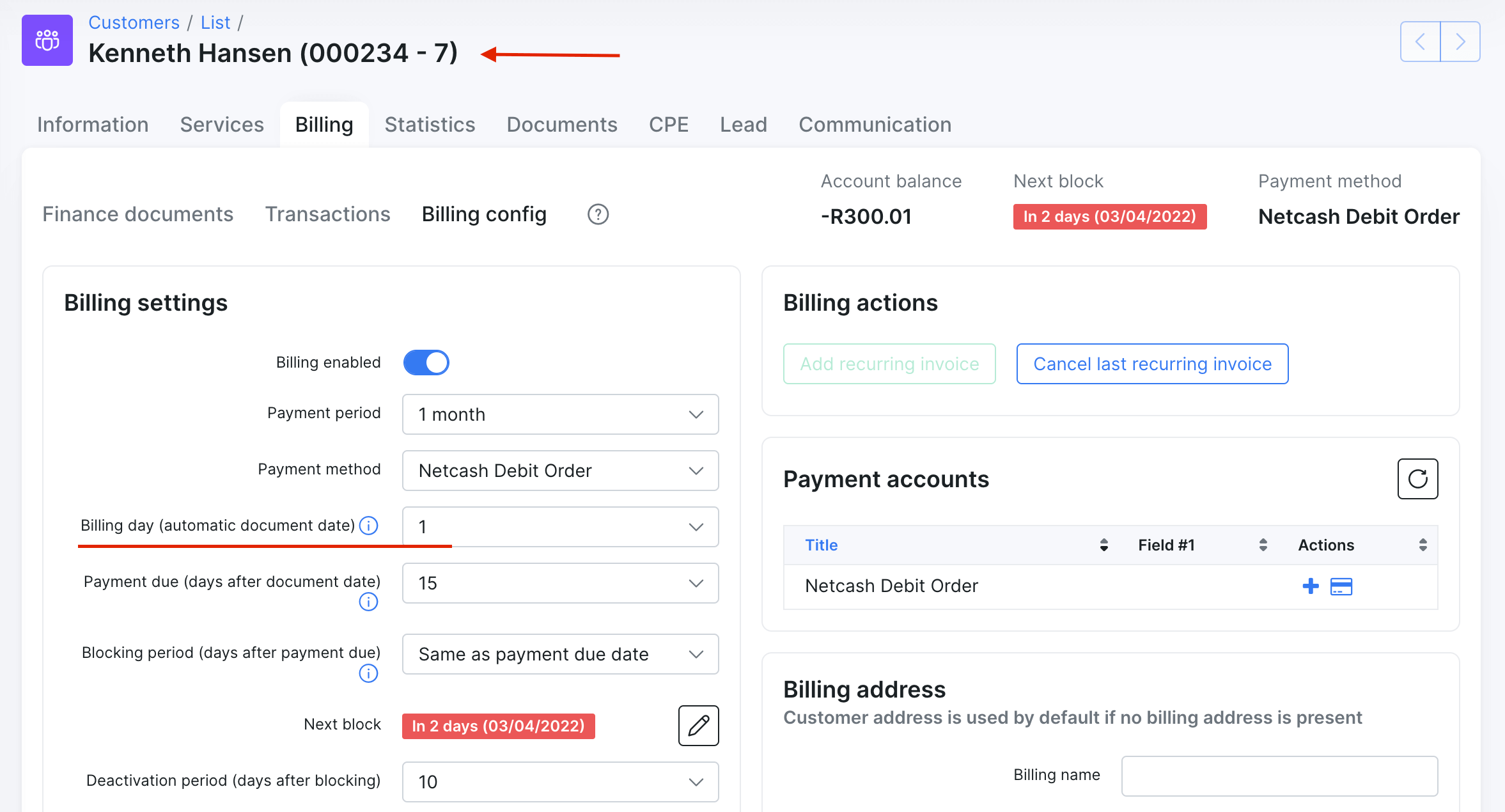 Recurring billing engine that automates who you bill, when, and how