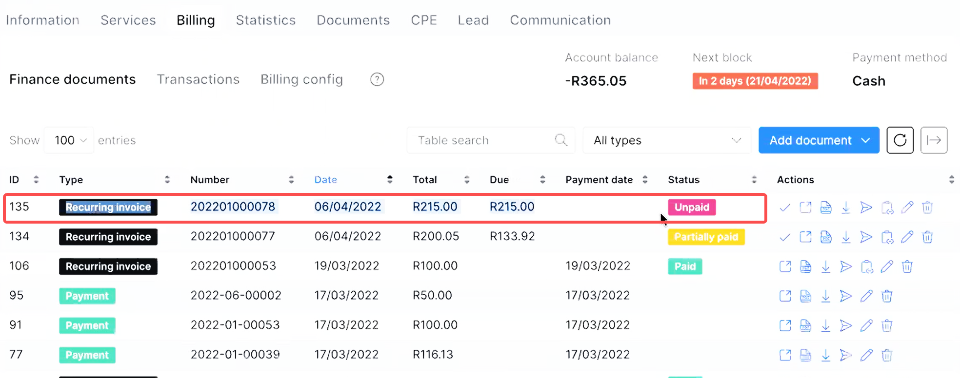 How to generate a batch of invoices before the billing day in Splynx