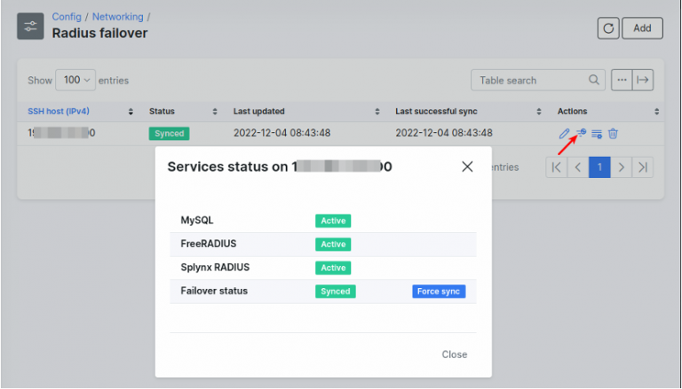 Overview of RADIUS failover server