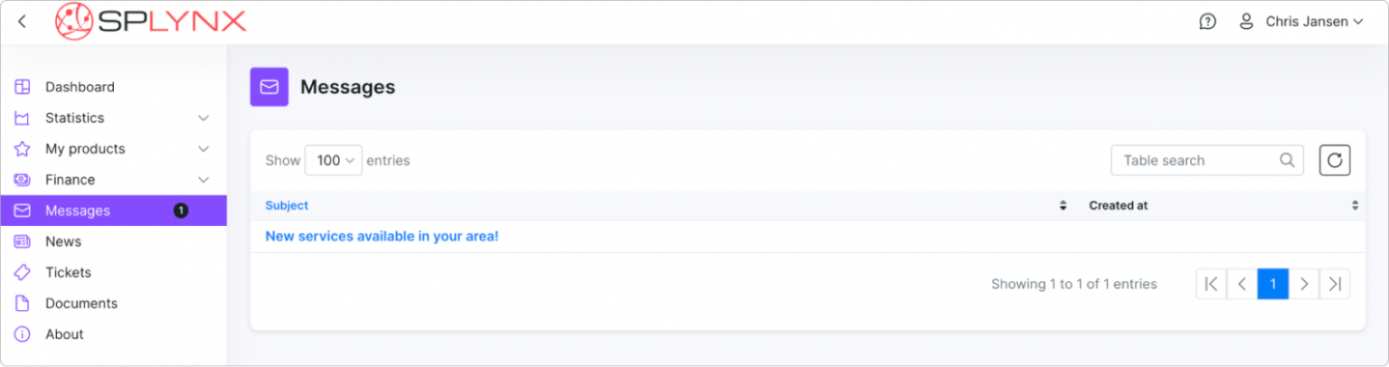 Splynx Customer Portal Overview