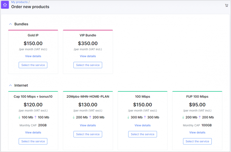 Splynx Customer Portal Overview
