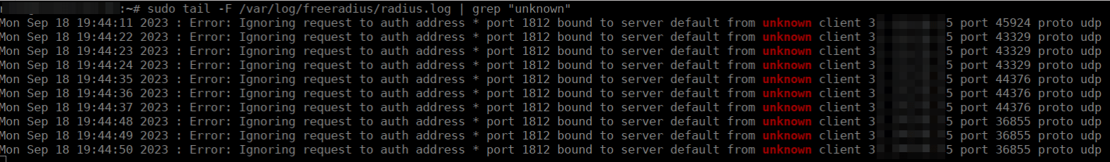 RADIUS Server Related Issues: Troubleshooting Network