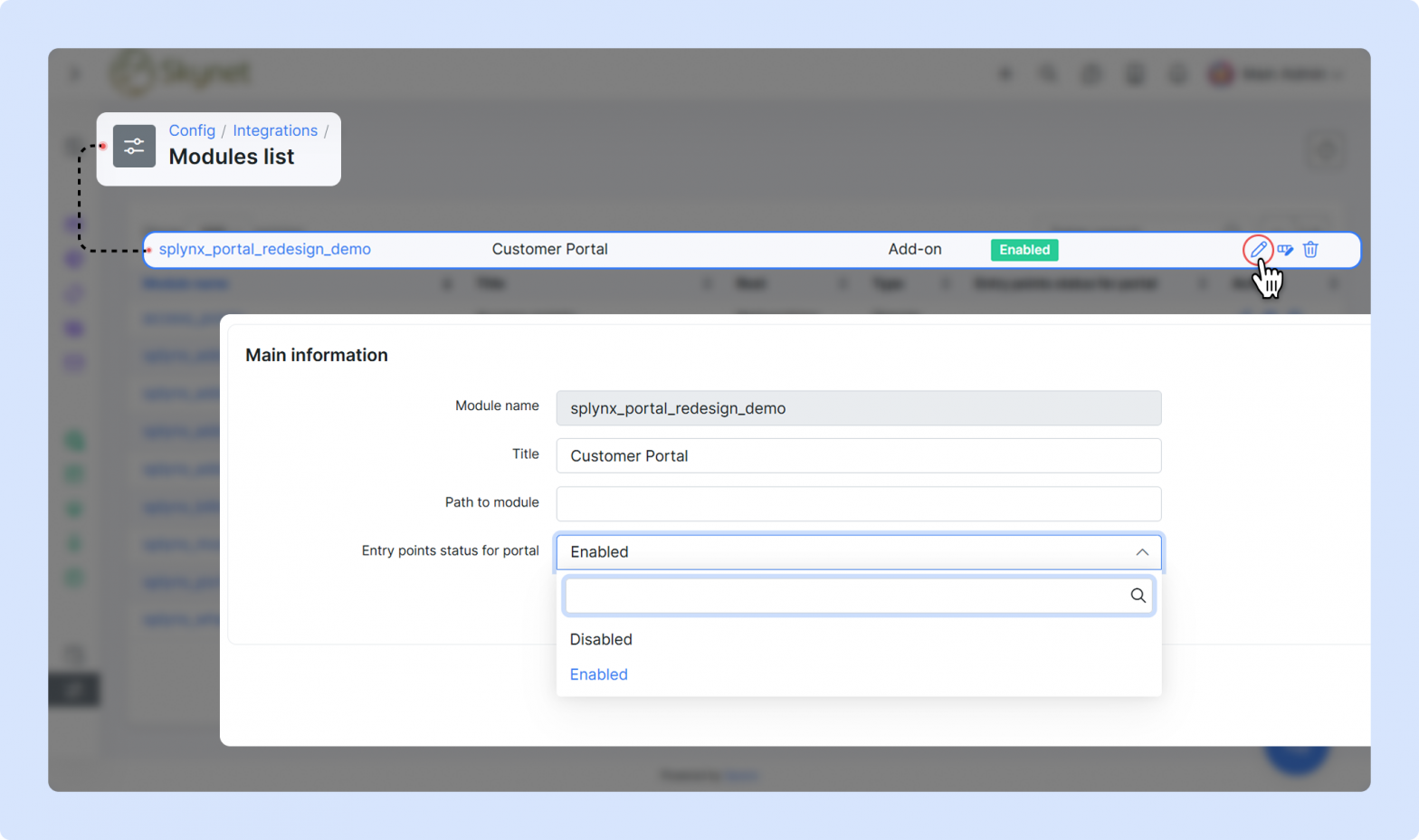 A new modern look for Admin and Customer Portal
